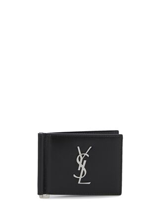 Erkek Siyah Logo Detaylı Deri Cüzdan EU