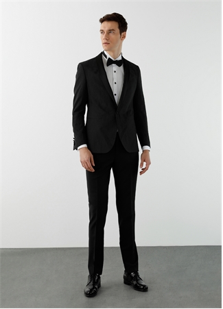 Network Erkek Slim Fit Antrasit Smokin Takım Elbise Gri 46-6N EU