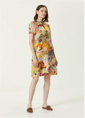 La Doublej Kadın Mini Swing Desenli İpek Elbise S EU La Doublej Kadın Mini Swing Desenli İpek Elbise S EU