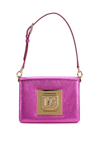 Dolce&Gabbana Kadın Bella Pembe Deri Omuz Çantası EU