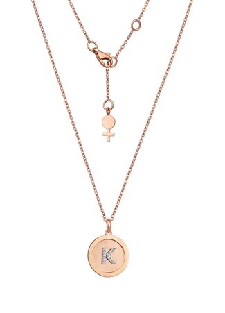 Her Story Kadın Harf Detaylı Altın Rengi Kolye EU