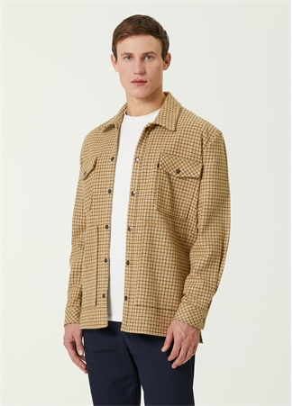 By The Oak Erkek Sarı Kareli Gömlek S EU
