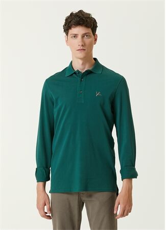 Isaia Erkek Petrol Polo Yaka Sweatshirt Mavi M EU Isaia Erkek Petrol Polo Yaka Sweatshirt Mavi M EU