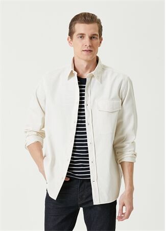 Bil’s Erkek Chicago Regular Fit Ekru Gömlek Bej S EU