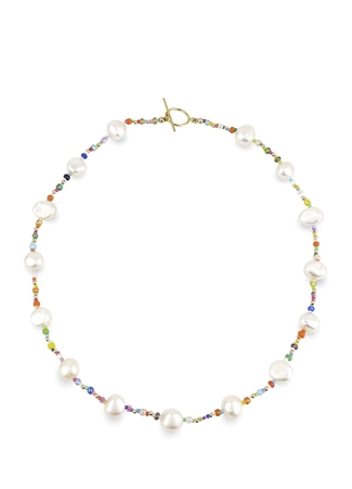 Lulu Jewelery Kadın İncili Gümüş Rengi Kolye EU Lulu Jewelery Kadın İncili Gümüş Rengi Kolye EU