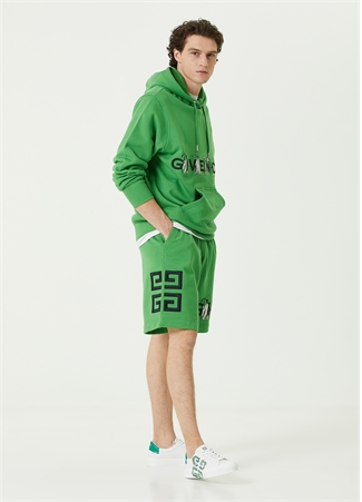 Givenchy Erkek Yeşil Logo Nakışlı Bermuda S Eu Givenchy Erkek Yeşil Logo Nakışlı Bermuda S Eu