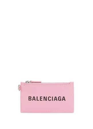 Balenciaga Kadın Pembe Logo Baskılı Deri Mini Çanta EU