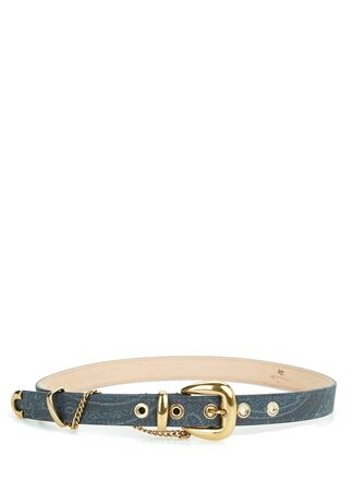 Etro Kadın Mavi Desenli Kemer 90 EU