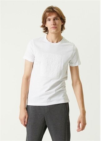 Beymen Club Erkek Beyaz Monogram Logo Detaylı T-shirt XS Beymen Club Erkek Beyaz Monogram Logo Detaylı T-shirt XS
