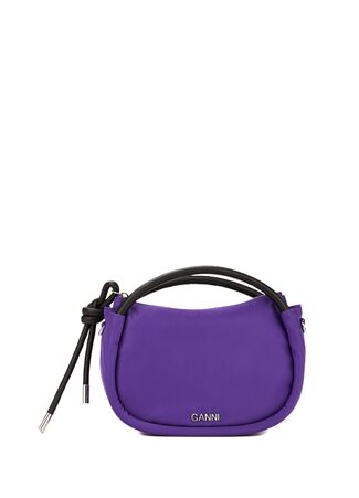 Ganni Kadın Mor Logo Detaylı Çanta EU