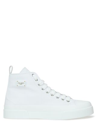 Dolce&Gabbana Kadın Beyaz Logolu Sneaker 36.5 EU