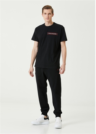 Alexander McQueen Erkek Siyah Logo Bantlı Eşofman Altı S EU Alexander McQueen Erkek Siyah Logo Bantlı Eşofman Altı S EU