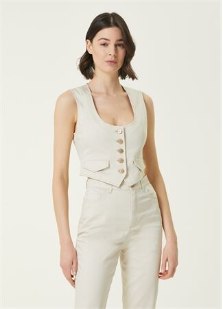 Faraway Kadın Marfa Taş U Yaka Yelek Gri 34 Eu Faraway Kadın Marfa Taş U Yaka Yelek Gri 34 Eu