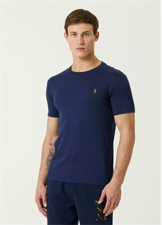 Polo Ralph Lauren Erkek Lacivert Logo Nakışlı T-shirt L EU