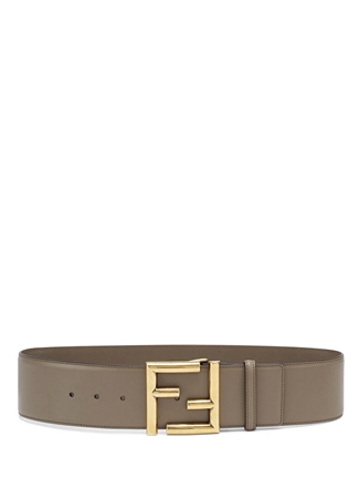 Fendi Kadın Vizon Logo Tokalı Deri Kemer Bej 75 EU Fendi Kadın Vizon Logo Tokalı Deri Kemer Bej 75 EU