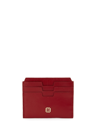 Beymen Kadın Kırmızı Logolu Deri Kartlık Eu Beymen Kadın Kırmızı Logolu Deri Kartlık Eu