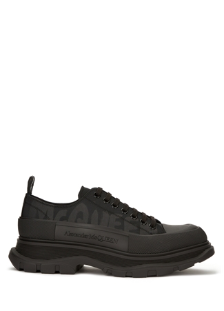 Alexander McQueen Erkek Siyah Logolu Kalın Tabanlı Sneaker 40 EU Alexander McQueen Erkek Siyah Logolu Kalın Tabanlı Sneaker 40 EU