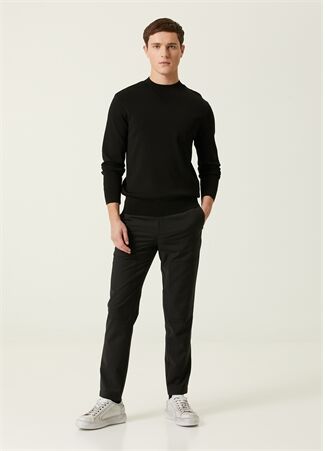Academia Erkek Siyah Kemer Detaylı Pantolon 44 IT