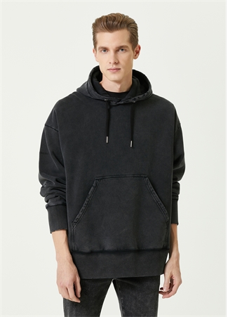 Givenchy Erkek Siyah Kapüşonlu Etnik Desen Patchli Sweatshirt M EU Givenchy Erkek Siyah Kapüşonlu Etnik Desen Patchli Sweatshirt M EU