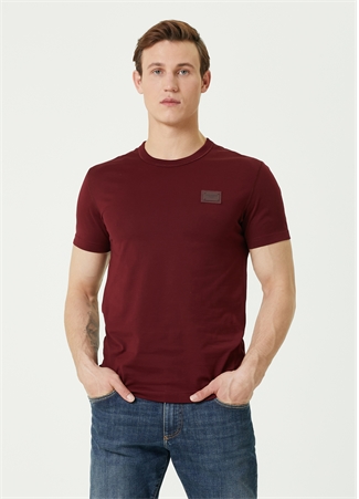 Dolce&gabbana Erkek Regular Fit Bordo Logolu T-shirt 44 It Dolce&gabbana Erkek Regular Fit Bordo Logolu T-shirt 44 It
