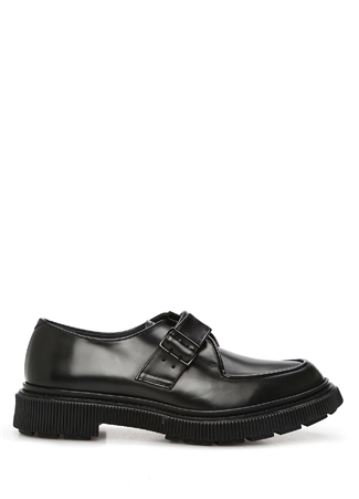 Adieu Erkek Siyah Kemer Detaylı Deri Ayakkabı 46 EU