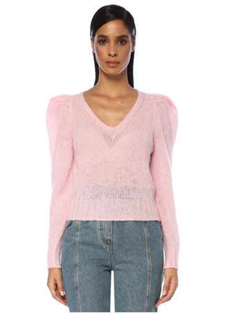 Philosophy di Lorenzo Serafini Kadın Pembe V Yaka Karpuz Kol Kazak 44 IT