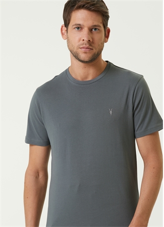 Allsaints Erkek Brace Gri T-shirt XS EU