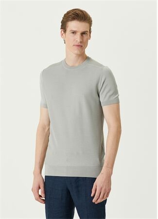 Beymen Collection Erkek Gri Dokulu Kısa Kollu Yün Triko S Eu Beymen Collection Erkek Gri Dokulu Kısa Kollu Yün Triko S Eu