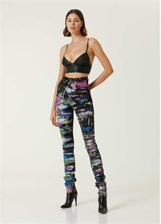 Dolce&Gabbana Kadın Fırça Darbesi Desenli Jean Pantolon 40 IT Dolce&Gabbana Kadın Fırça Darbesi Desenli Jean Pantolon 40 IT