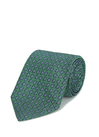 Beymen Collection Erkek Yeşil Mikro Şal Desenli İpek Kravat EU IT Beymen Collection Erkek Yeşil Mikro Şal Desenli İpek Kravat EU IT