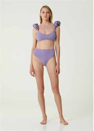 Maygel Coronel Kadın Mor Volan Detaylı Bikini Takımı Eu