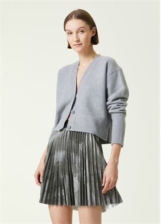 Allsaints Kadın Vika Gri V Yaka Hırka S EU