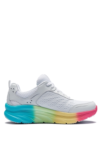 Skechers Kadın Dlux Walker Rainbow Kiss Beyaz Sneaker 36.5 EU