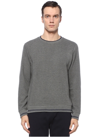 Beymen Club Erkek Antrasit Dokulu Bisiklet Yaka Sweatshirt S Beymen Club Erkek Antrasit Dokulu Bisiklet Yaka Sweatshirt S