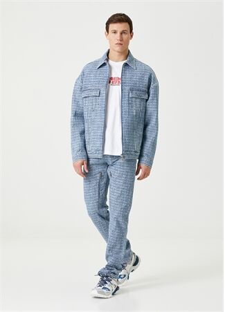 Givenchy Erkek Straight Fit 4G Mavi Jean Pantolon 32 US