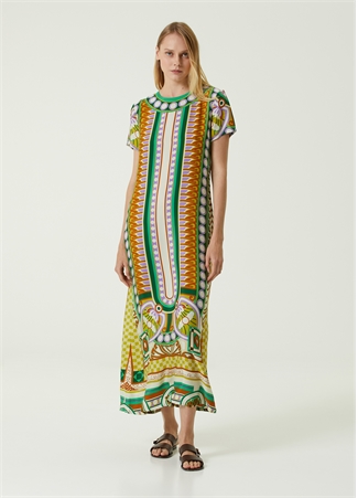 La Doublej Kadın Swing Desenli Kısa Kol Midi Elbise XS EU La Doublej Kadın Swing Desenli Kısa Kol Midi Elbise XS EU