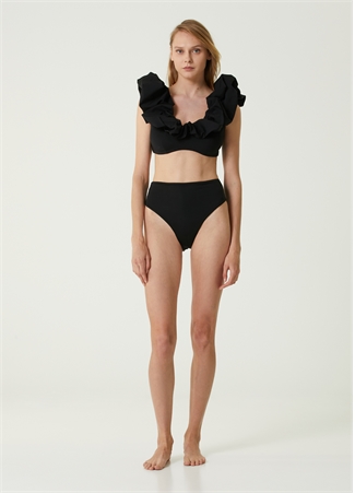 Maygel Coronel Kadın Siyah Volan Detaylı Bikini Takımı Eu Maygel Coronel Kadın Siyah Volan Detaylı Bikini Takımı Eu