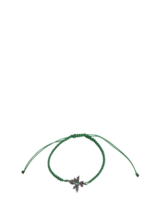 AIDA Erkek Pırlantalı Okside Gümüş Rengi Bileklik EU