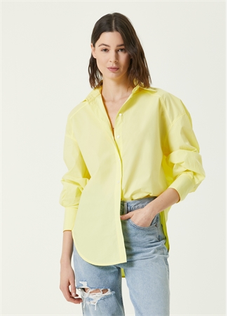 Sandro Kadın Oversize Sarı Gömlek 0 US