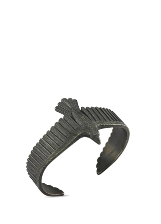 AIDA Erkek Kartal Formlu Gümüş Rengi Bilekli Gri EU