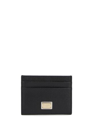 Dolce&Gabbana Kadın Siyah Deri Kartlık EU