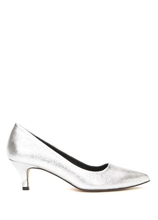 Beymen Club Kadın Silver Deri Topuklu Ayakkabı Gri 36