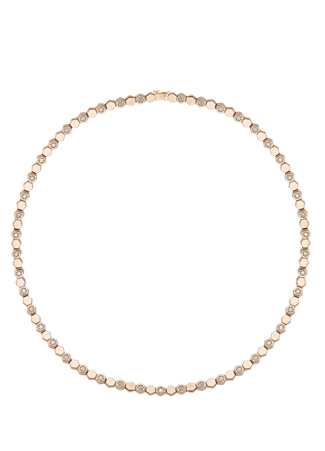 Bee Goddess Kadın Honeycomb Pırlantalı Altın Rengi Kolye Pembe EU Bee Goddess Kadın Honeycomb Pırlantalı Altın Rengi Kolye Pembe EU