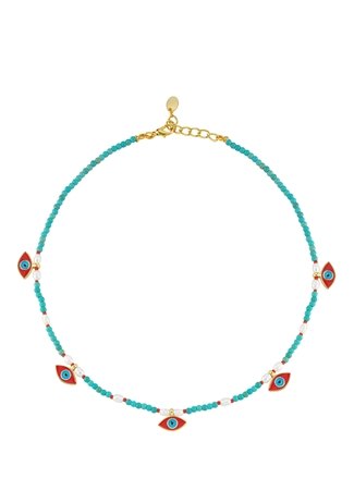 Berrin Özkan Kadın Nazar Boncuklu Kolye Mavi EU Berrin Özkan Kadın Nazar Boncuklu Kolye Mavi EU