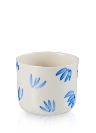 Goho Ala Beyaz Lotus Çiçeği Desenli Porselen Bardak Çok Renkli Goho Ala Beyaz Lotus Çiçeği Desenli Porselen Bardak Çok Renkli