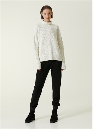 Beymen Collection Kadın Siyah Garnili Jogger Pantolon S