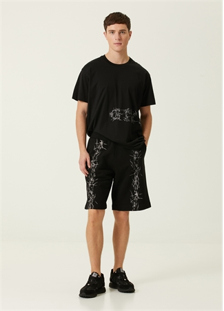 Givenchy Erkek Siyah Kontrast Desenli Logolu Bermuda M EU Givenchy Erkek Siyah Kontrast Desenli Logolu Bermuda M EU