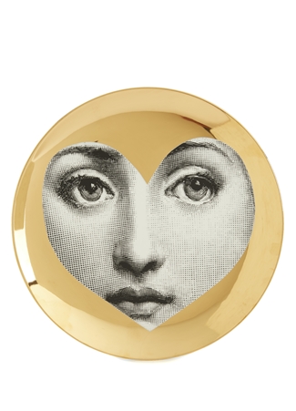 Fornasetti Wall plate Tema e No 41 Porselen Dekoratif Tabak Fornasetti Wall plate Tema e No 41 Porselen Dekoratif Tabak