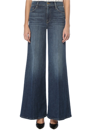 Frame Denim Kadın Mavi Bol Paça Jean Pantolon Lacivert 23 US
