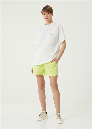 Beymen Club Kadın Neon Sarı Beli Kordonlu Mini Jersey Şort Yeşil S Beymen Club Kadın Neon Sarı Beli Kordonlu Mini Jersey Şort Yeşil S